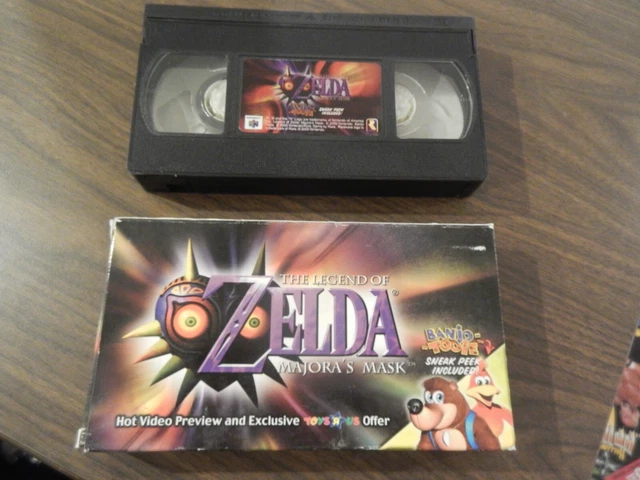 NINTENDO VHS N64 The Legend Of Zelda Majora’s Mask Promo Toys R Us 2000 ...