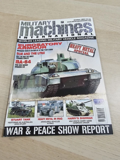 MILITARY MACHINES INTERNATIONAL Magazine October 2004 WW2 BA-64 Stuart ...