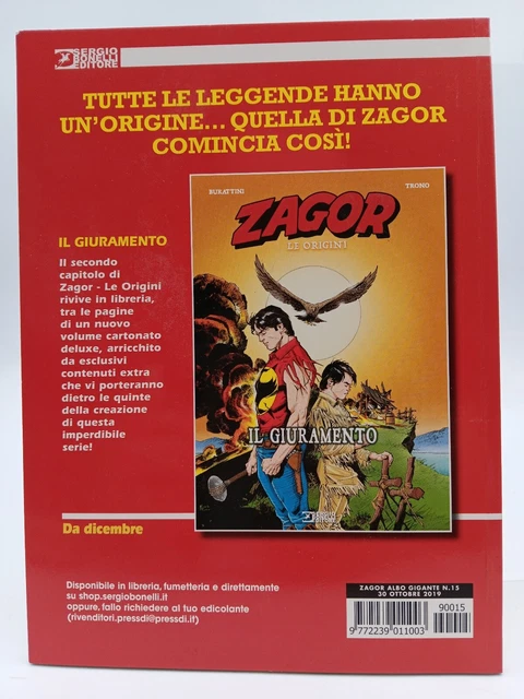 ZAGOR LE ORIGINI Sergio Bonelli n. 6 anno 2019 L'eroe di Darkwood EUR 4,50 - PicClick IT