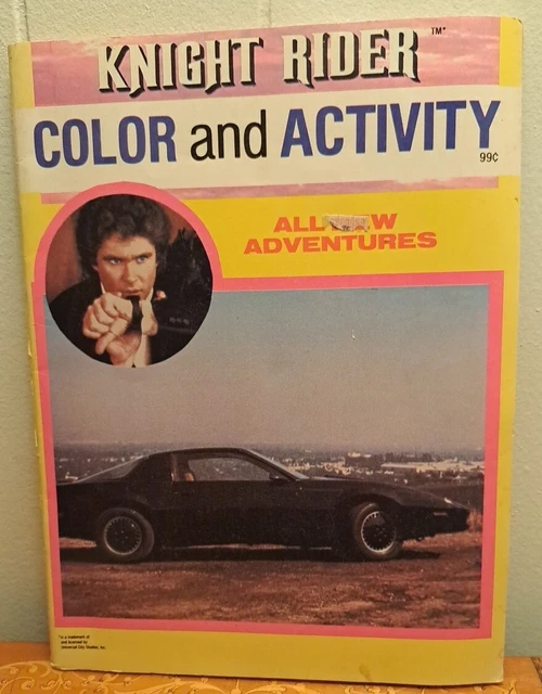 KNIGHT RIDER COLOR & Activity Books 1984 Lot Of 2 Unused $41.00 ...
