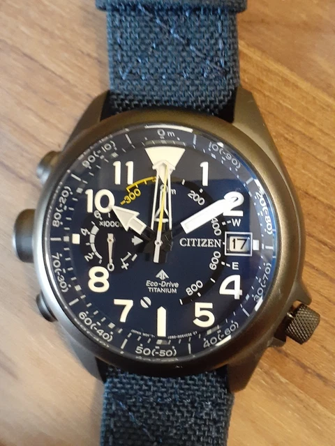 CITIZEN PROMASTER LAND BN4065-07L Altichron Titanium Eco-Drive Solar ...