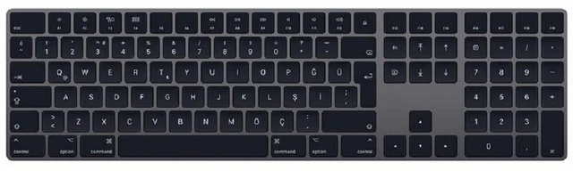 NEU ORIGINAL APPLE Magic Keyboard Numeric Keypad Turkish Space Gray ...