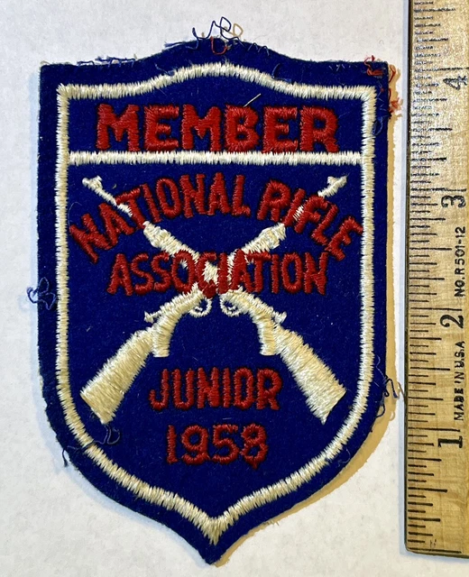 NATIONAL RIFLE ASSOCIATION patch 1958 Junior Ranger Scouts BSA $19.99 ...