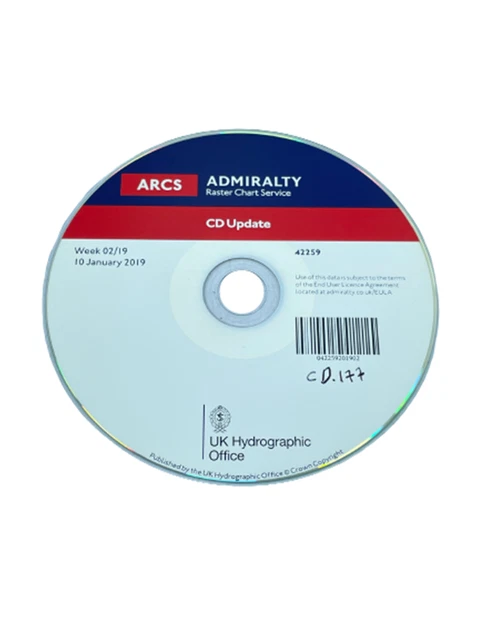 ADMIRALTY ARCS CD Update Raster Chart Digital Official Maritime 02/19 ...