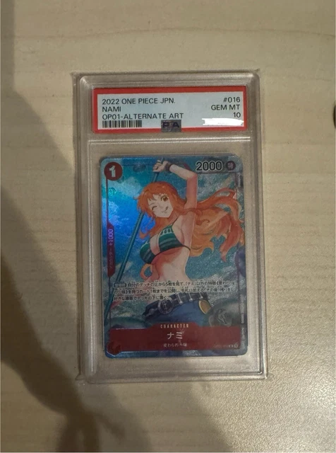 ONE PIECE CARD Nami OP01-016 Alternate Art Japanese - PSA 10 GEM MT EUR ...