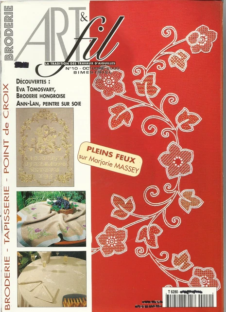 LIVRE BRODERIE TRADITIONNELLE POINT DE CROIX PATRONS NEUF « art et fil ...