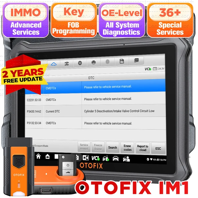 OTOFIX IM1 APPAREIL Outils scanner OBD2 Systèmes Complète IMMO Key ...