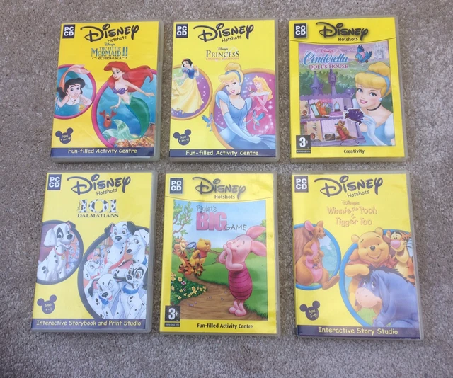 DISNEY HOTSHOTS GAMES Little Mermaid 2 Winnie Princess 101Dalmations ...