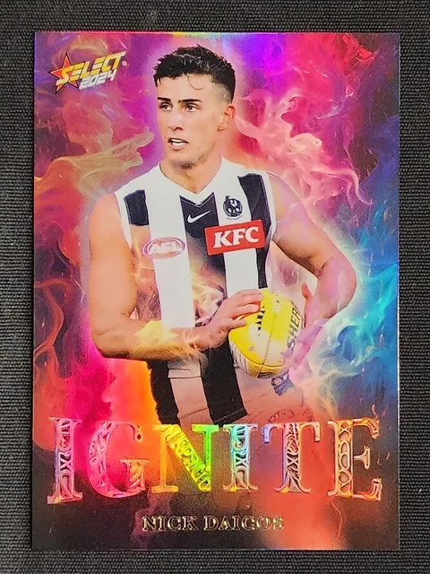 2024 SELECT AFL Footy Stars Ignite Nick Daicos Collingwood Magpies # ...