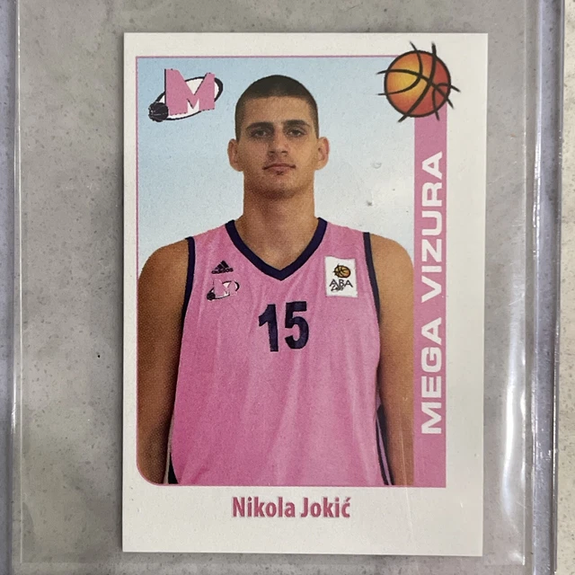 NIKOLA JOKIC #129 1° adesivo ROOKIE RC 2014-15 ABA League Mega Vizura ...