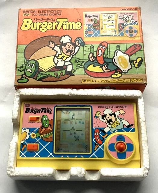 VINTAGE 1982 GD BANDAI ELECTRONICS BURGER TIME LCD GAME (Near Mint ...