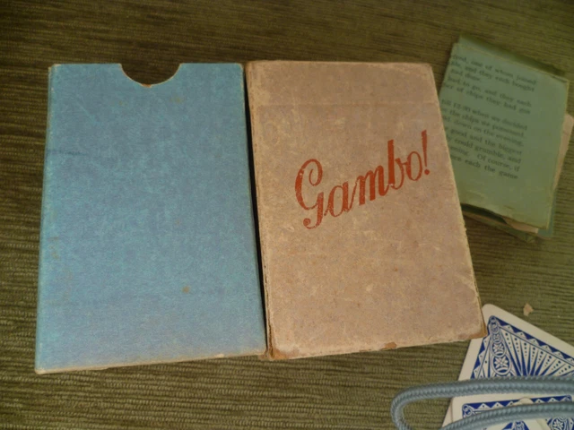 VINTAGE PLAYING CARD game GAMBO by Ar-E-Tee products - complete with ...