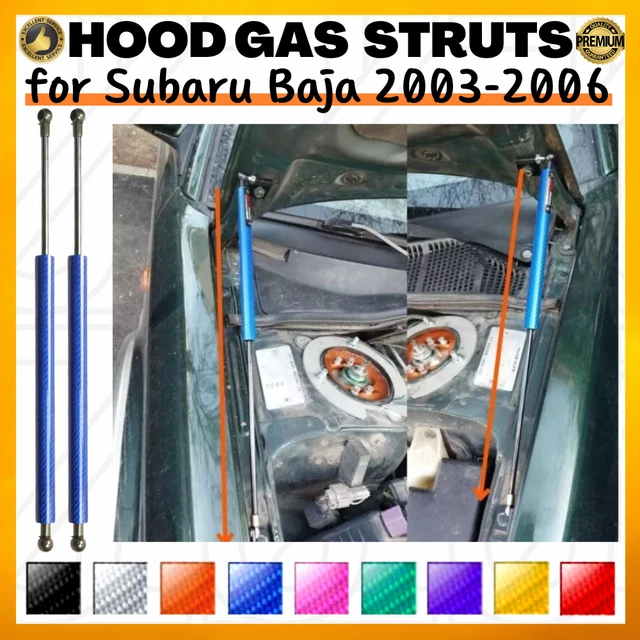 HOOD STRUTS FOR Subaru Baja 2003-2006 Gas Dampers Shock Lift Supports ...