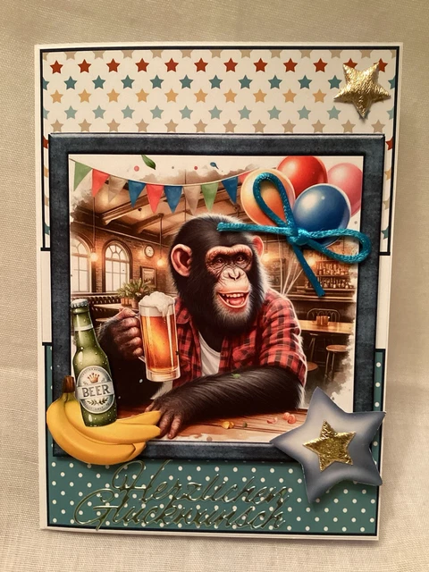 3D GRUSSKARTEN GLÜCKWUNSCH Karten Herzlichen Glückwünsch Karte edle Handarbeit EUR 8,99 ...