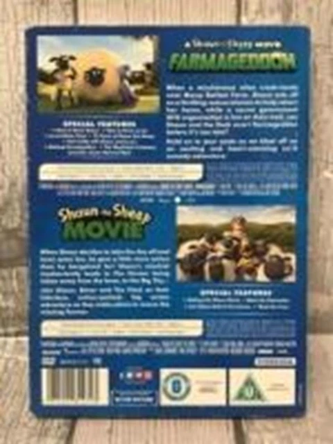 SHAUN THE SHEEP 2 Movie Collection Justin Fletcher 2020 DVD Top-quality ...
