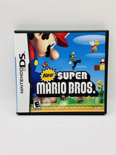 NEW SUPER MARIO Bros Nintendo DS Authentic OEM Case Manual & Inserts ...