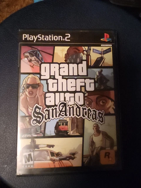 GRAND THEFT AUTO GTA San Andreas PlayStation 2 PS2 Complete in Box (No ...
