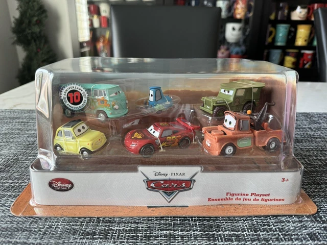 DISNEY PIXAR CARS Lightning McQueen Pit Crew 6 Figure Play Set Toy NEW ...