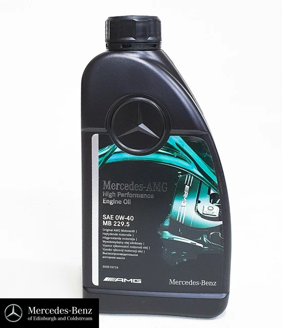 GENUINE MERCEDES BENZ Engine Oil AMG High Performance 229.5 SAE 0w-40 ...