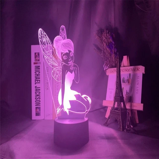 FAIRY NIGHT LIGHT | Tinkerbell Fantasy LED Children's 3D Light | Fairy ...