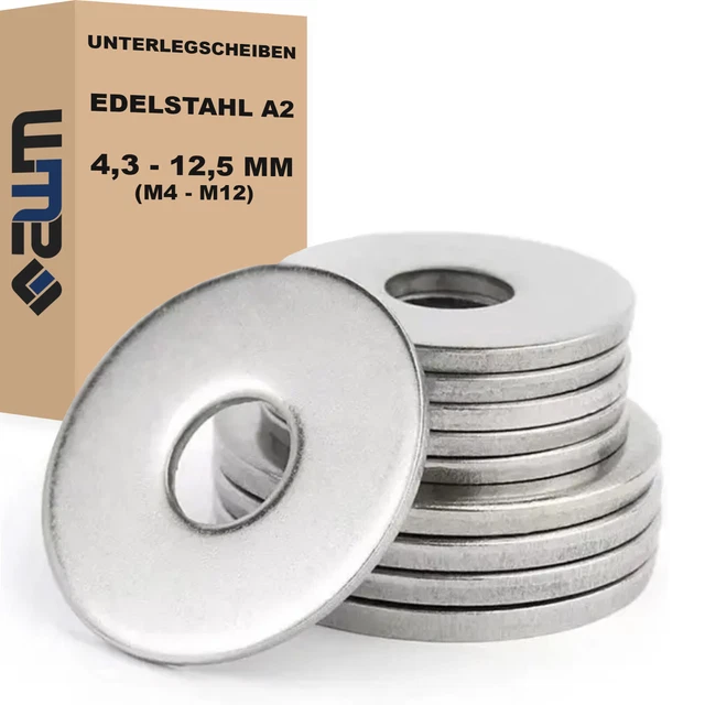 UNTERLEGSCHEIBEN DIN 9054 Edelstahl V2A AISI 304 (rostfrei ...