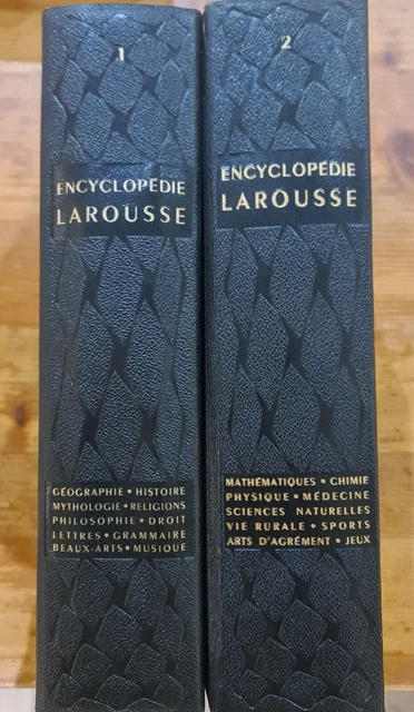 ENCYCLOPÉDIE LAROUSSE MÉTHODIQUE illustrée 2 tomes 1955 EUR 12,00 - PicClick FR