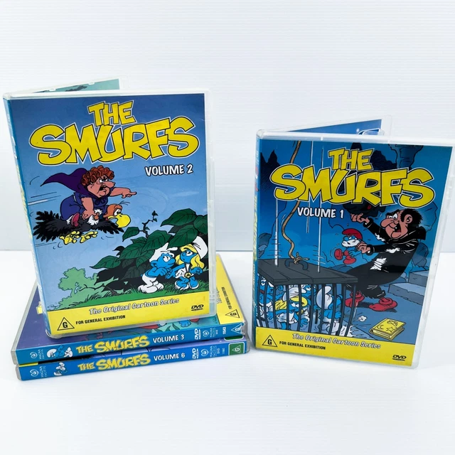 THE SMURFS VOLUME 1 2 3 & 6 (DVD) Vintage Cartoon Series Region 4 ...