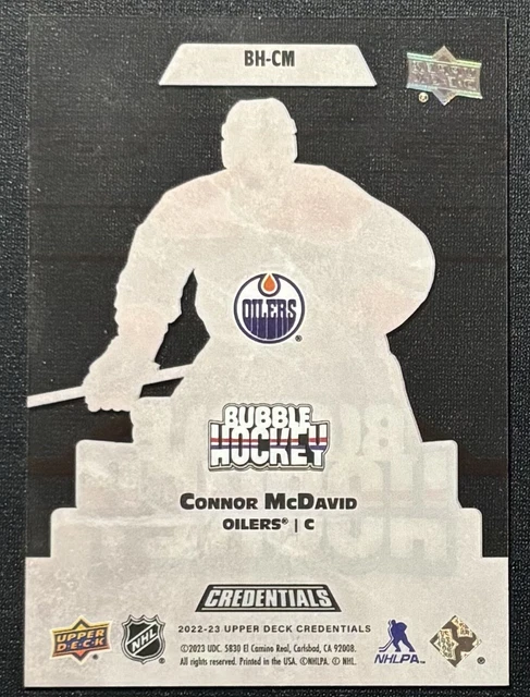 2022-23 UD CREDENTIALS Bubble Hockey CC Connor McDavid #BH-CM $95.00 ...