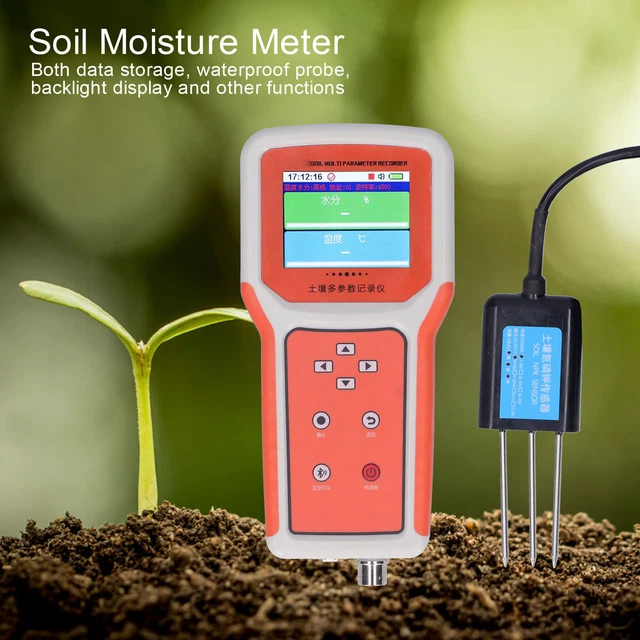 DIGITAL SOIL MOISTURE Meter NPK Sensor Kit PH Tester Measurement Gauge ...