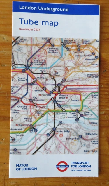 TFL LONDON UNDERGROUND Tube map 2022-2023 £1.50 - PicClick UK