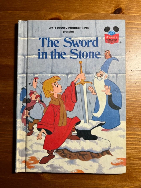 VINTAGE WALT DISNEY The Sword In The Stone Book - 1986 1st US Edition ...