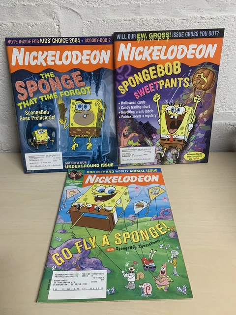 LOT OF 3 Nick Nickelodeon Magazine Spongebob Squarepants issues from ...