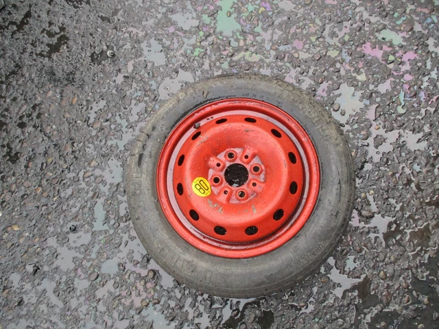 FIAT TIPO 1998 4 Stud 16 Inch Space Saver Steel Spare Wheel Pirelli 135 ...