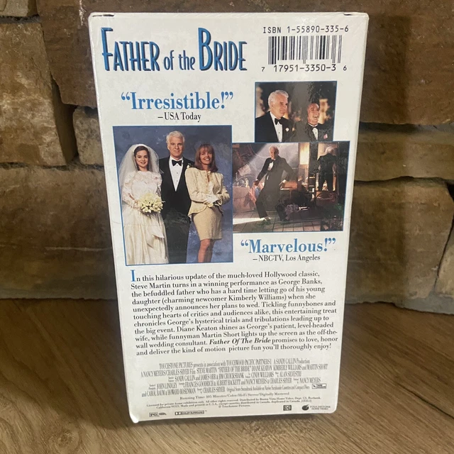 FATHER OF THE Bride VHS Steve Martin Diane Keaton Martin Short Brand ...