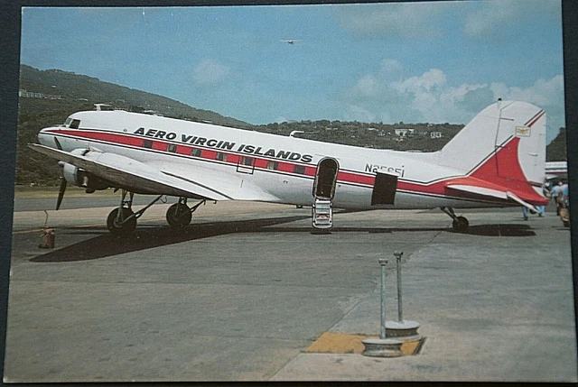 45825 AK AIRCRAFT Airport Aero Virgin Islands Douglas DC-3 $10.71 ...