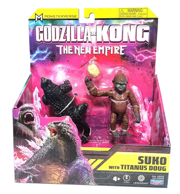 PLAYMATES MONSTERVERSE GODZILLA x Kong New Empire SUKO avec figurines ... PLAYMATES MONSTERVERSE GODZILLA x Kong New Empire SUKO avec figurines ...