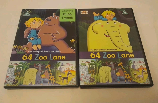 64 ZOO LANE The Story Of Boris Bear (Ex Rental) & Nelson The Elephant ...