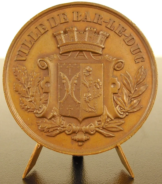 MEDAILLE WAPPEN EMBLEM Stadt Duc Locheisen Pfeife Dezember 1879 ...