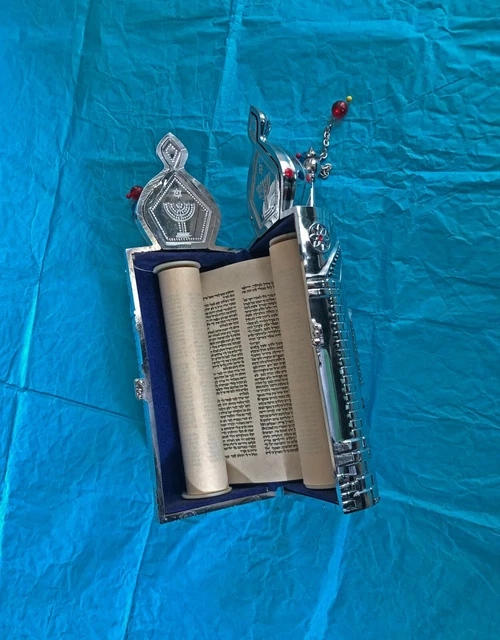 RARE ANCIENNE PETITE Torah dans son boîtier, antique little Torah EUR ...