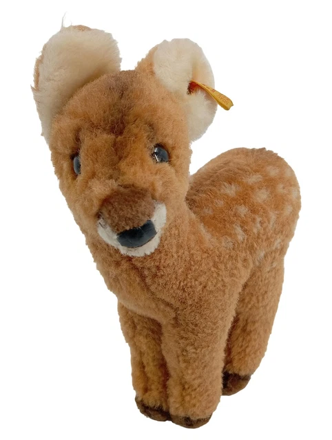 STEIFF PELUCHE CHEVREUIL Vintage Fabriqué en Allemagne Ouest EUR 16,95 ...
