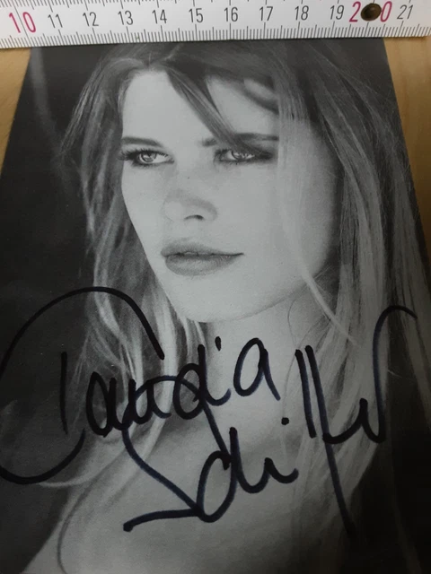 CLAUDIA SCHIFFER TOP Model Autograph Autogramm Handsigned Rare 1992 EUR ...