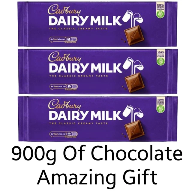 Chocolate Bars Full Box Of 22 Cadbury Dairy Milk (95g Each) - Free ...