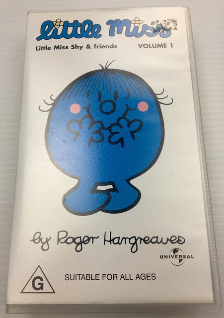 LITTLE MISS SHY & Friends VHS Video Cassette Tape Clear Small Box PAL G ...