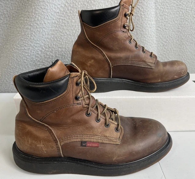 RED WING BOOTS Model 676 Wedge Sole Size 11 2E Leather £26.74 - PicClick UK