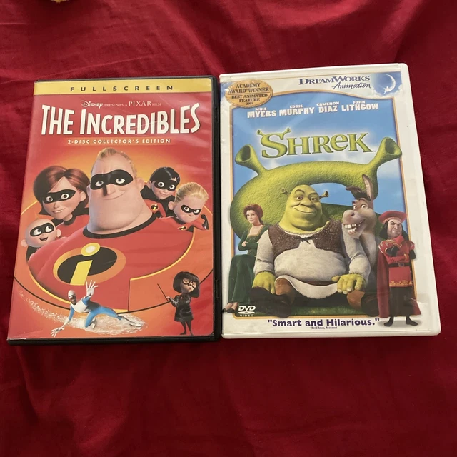 CARTOON DVD LOT The Incredibles Full Screen Two-Disc Collector's ...