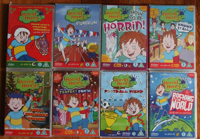 HORRID HENRY DVD collection 8 DVDS - New & Sealed job lot BUNDLE joblot ...