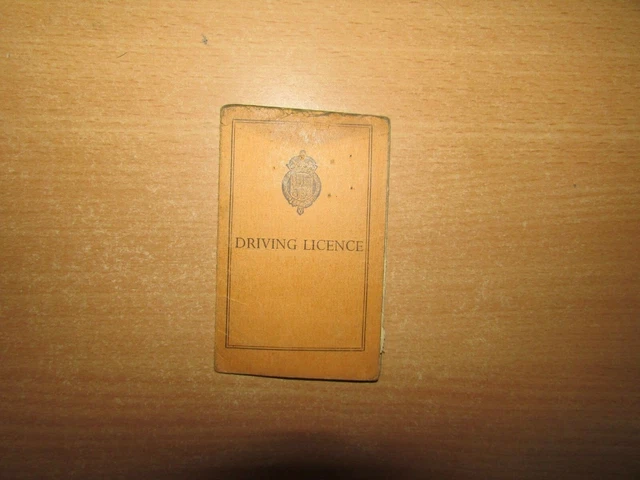 ORIGINAL VINTAGE UK Driving Licence from 1950's - used 10/7 £4.99 ...