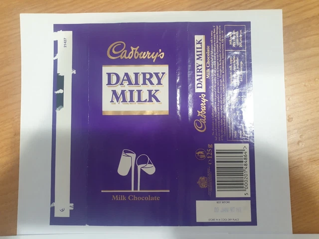 CADBURY DIARY milk 125g circa circa 1996 wrapper £4.91 - PicClick UK