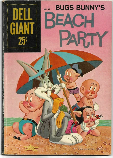 DELL GIANT #41: Bugs Bunny's Beach Party (Tony Strobl) Alvarado (Road ...