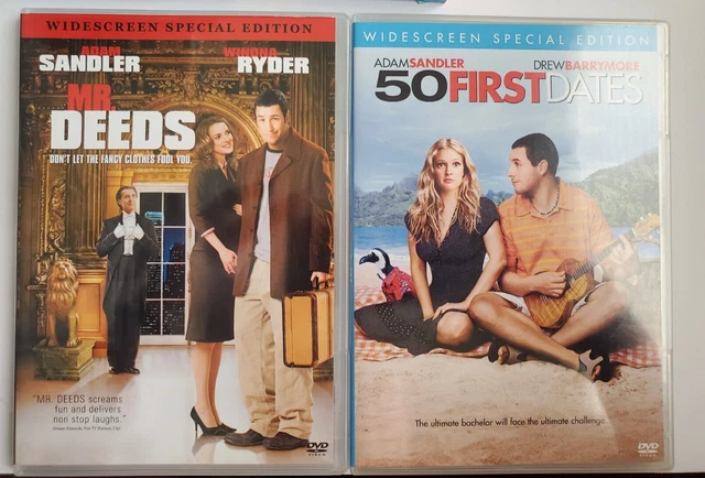 50 FIRST DATES & Mr. Deeds Adam Sandler Double Feature DVDs 2005 Sony ...